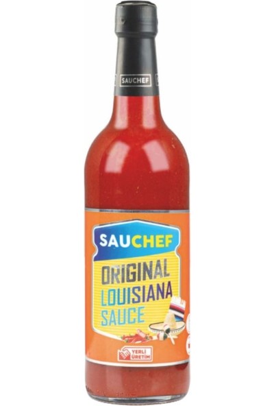 Sauchef Louisiana Acı Sos Cam Şişe Yemeklik Sos 840 gr Sauchef Louisiana Acı Sos Cam Şişe Yemeklik Sos 840 gr