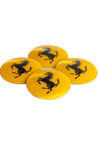 Carmaniaks Ferrari Jant Göbeği Göbek Arması Sticker 4'lü Set Carmaniaks CRME0511 Carmaniaks Ferrari Jant Göbeği Göbek Arması Sticker 4'lü Set Carmaniaks CRME0511