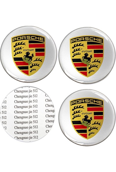 Carmaniaks Porsche Jant Göbeği Göbek Arması Sticker 4'lü Set Carmaniaks CRME0510 Carmaniaks Porsche Jant Göbeği Göbek Arması Sticker 4'lü Set Carmaniaks CRME0510