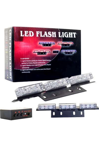 Carmaniaks Ultra Lüks Modlu 9x2 Kırmızı Mavi Ikaz Çakarlı LED Lamba Carmaniaks CRME0093 Carmaniaks Ultra Lüks Modlu 9x2 Kırmızı Mavi Ikaz Çakarlı LED Lamba Carmaniaks CRME0093