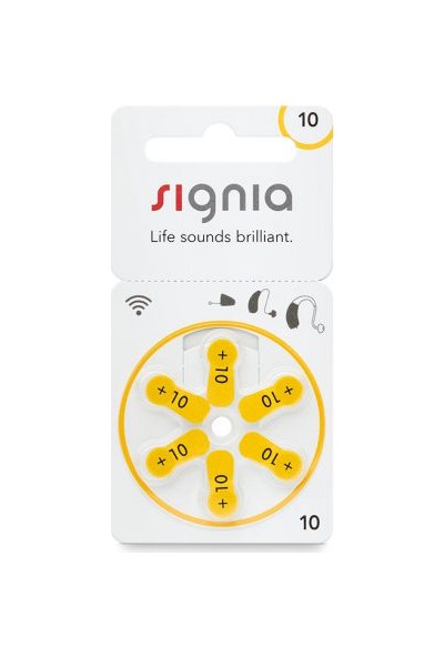 Signia 10 Numara Işitme Cihazı Pili 60'lı Signia 10 Numara Işitme Cihazı Pili 60'lı