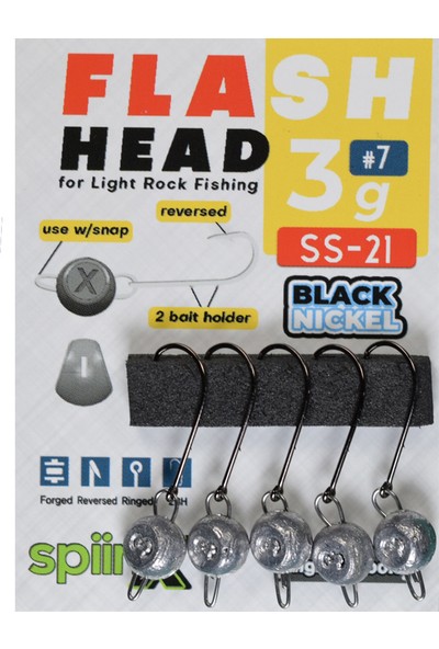 Spiinx Flash Head Ham Boyasız Jig Head
