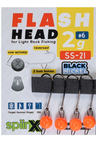 Spiinx Flash Head Turuncu Jig Head