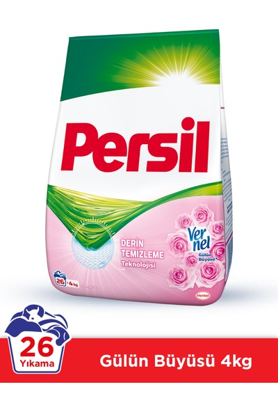 Persil Toz Çamaşır Deterjanı Gülün Büyüsü 4 kg Persil Toz Çamaşır Deterjanı Gülün Büyüsü 4 kg