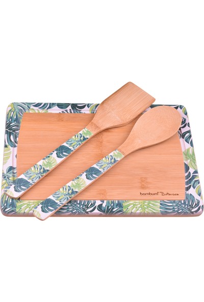 Bambum Botanica Tofu - 3 Parça Mutfak Seti Bambum Botanica Tofu - 3 Parça Mutfak Seti