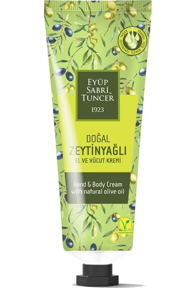 Eyüp Sabri Tuncer Doğal Zeytinyağlı El Ve Vücut Kremi 50 Ml Tüp (30 Çap) Eyüp Sabri Tuncer Doğal Zeytinyağlı El Ve Vücut Kremi 50 Ml Tüp (30 Çap)