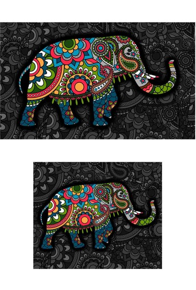 Soley 2'li Köşeli Süngerli Banyo Paspası