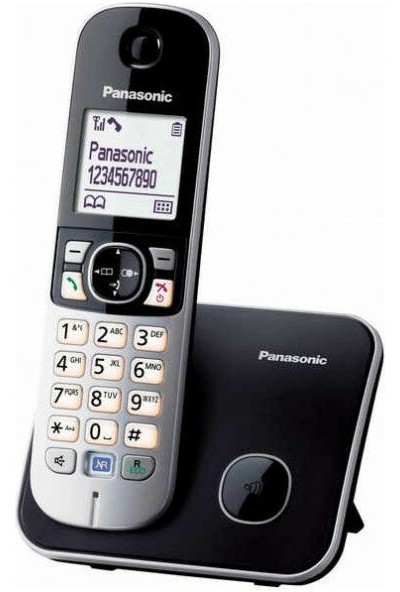 Panasonic Dect Telefon KX-TG6811 (Elektrik Kesintisinde Konuşabilme) - Siyah Panasonic Dect Telefon KX-TG6811 (Elektrik Kesintisinde Konuşabilme) - Siyah