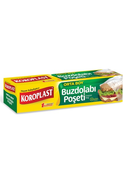 Koroplast Buzdolabı Poşeti Orta Boy 30'lu 24x38 cm