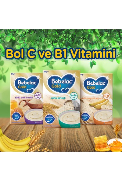 Bebelac Sütlü Pirinçli Tahıl Bazlı Kaşık Maması 250 gr