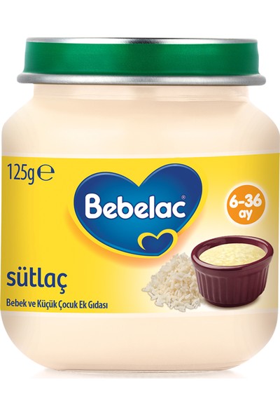 Bebelac Kavanoz Maması Sütlaç 125 g