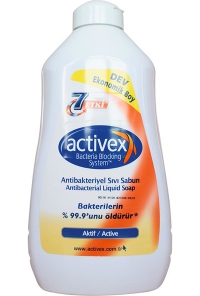 Activex Antibakteriyel Sıvı Sabun Aktif Koruma 1,8 lt Activex Antibakteriyel Sıvı Sabun Aktif Koruma 1,8 lt