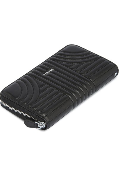 Tergan Siyah Deri Kadın Cüzdanı 05800L42