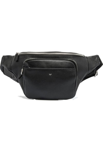 Tergan Siyah Unisex Bel Çantası 21302A6F