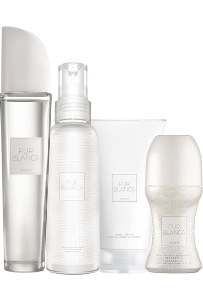 Avon Pur Blanca Kadın Parfüm Losyon Rollon ve Vücut Spreyi Seti Avon Pur Blanca Kadın Parfüm Losyon Rollon ve Vücut Spreyi Seti