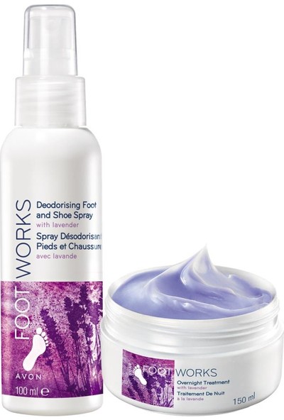 Avon Lavanta Özlü Ayak Gece Kremi ve Koku Önleyici Sprey Set Avon Lavanta Özlü Ayak Gece Kremi ve Koku Önleyici Sprey Set