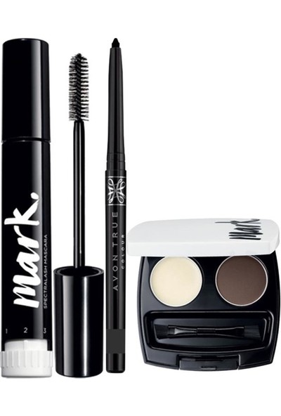 Avon Mark Spectra Lash Maskara Göz Kalemi ve Kaş Bakım Kiti Seti Avon Mark Spectra Lash Maskara Göz Kalemi ve Kaş Bakım Kiti Seti