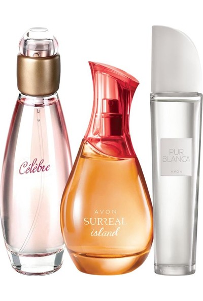 Avon Celebre Pur Blanca ve Surreal Island Kadın Parfüm Seti