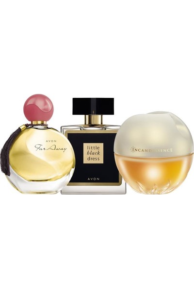 Avon Far Away Little Black Dress ve Incandessence Kadın Parfüm Seti Avon Far Away Little Black Dress ve Incandessence Kadın Parfüm Seti