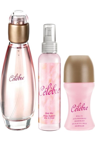 Avon Celebre Kadın Parfüm Rollon ve Vücut Spreyi Set Avon Celebre Kadın Parfüm Rollon ve Vücut Spreyi Set