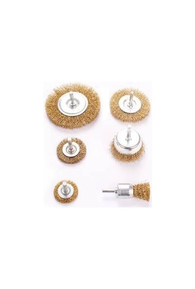 Bay Tec MK1260 Pimli Daire Tel Fırça Seti 6'lı Bay Tec MK1260 Pimli Daire Tel Fırça Seti 6'lı