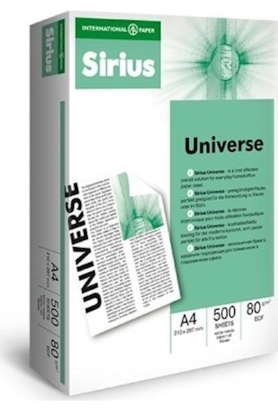 Sirius Universe A4 Fotokopi Kağıdı 80 gr 5'li Paket