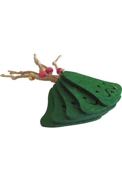 Kullan At Market Yılbaşı Boncuklu Çan Şekilli Keçe Ağaç Süsü 7 x 8 cm 5'li Kullan At Market Yılbaşı Boncuklu Çan Şekilli Keçe Ağaç Süsü 7 x 8 cm 5'li