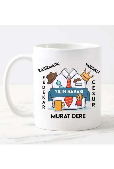 Nilhediye Babalar Günü Hediyesi Kupa Bardak