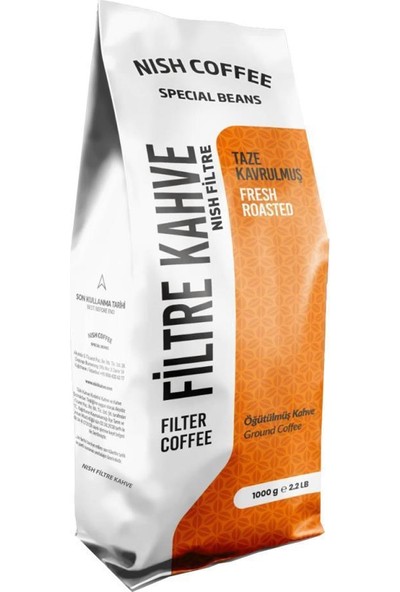 Nish Kahve Filtre Kahve Nish Brazil 1 kg Çekirdek