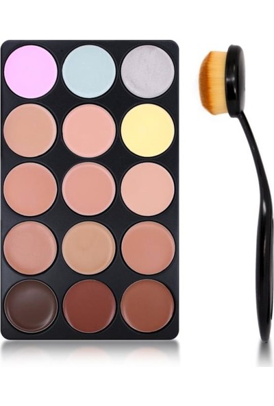 Makeup Time mt 15’li Kapatıcı Paleti & Kapatıcı Fırçası Hediye