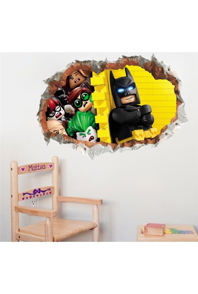 Crystal Kids Batman Joker 3D Görünümlü Duvar Sticker Crystal Kids Batman Joker 3D Görünümlü Duvar Sticker