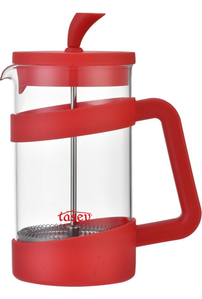 Taşev Zebo French Press 600 ml Kırmızı