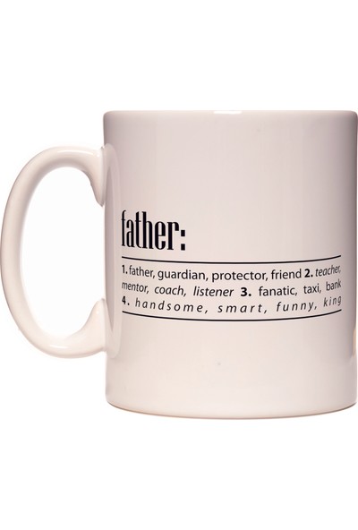 Rock'n Fox Babalar Günü Father Sözlük Tanımı Tasarım Kupa Bardak Rock'n Fox Babalar Günü Father Sözlük Tanımı Tasarım Kupa Bardak