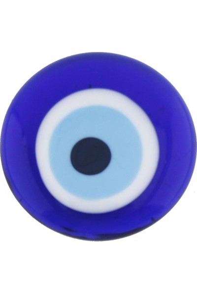 Mutlu Adım Deliksiz Cam Nazar boncuğu 5 cm - 25 Adet