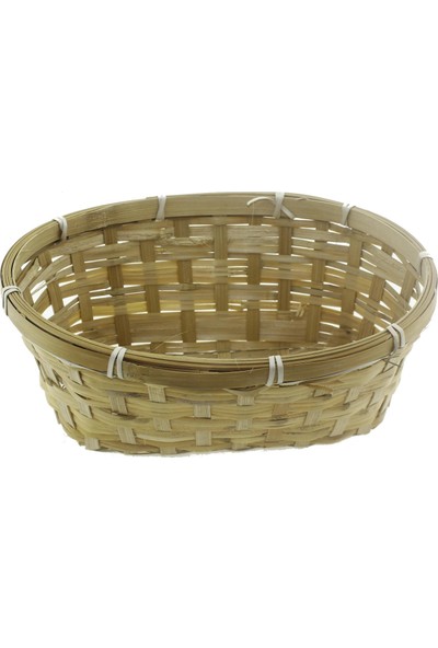 Mutlu Adım Oval Hasır Örme Sepet Kase Mutlu Adım Oval Hasır Örme Sepet Kase