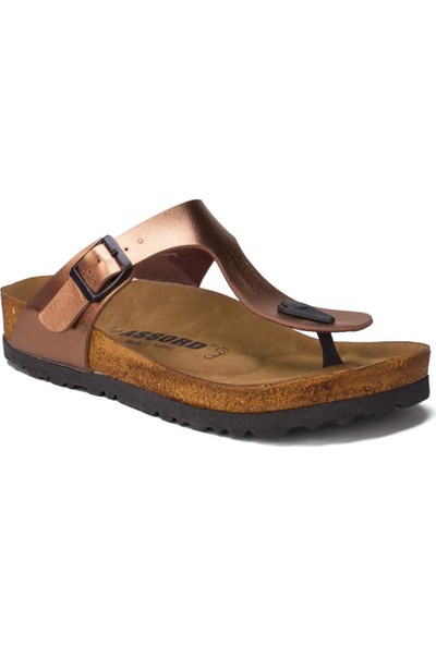 Assord Unisex Bakır Parmak Arası Yazlık Terlik Assord Unisex Bakır Parmak Arası Yazlık Terlik