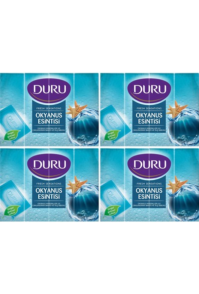 Duru Fresh Sensations Okyanus Esintisi 16 Adet Duş Sabunu 4x600gr Duru Fresh Sensations Okyanus Esintisi 16 Adet Duş Sabunu 4x600gr