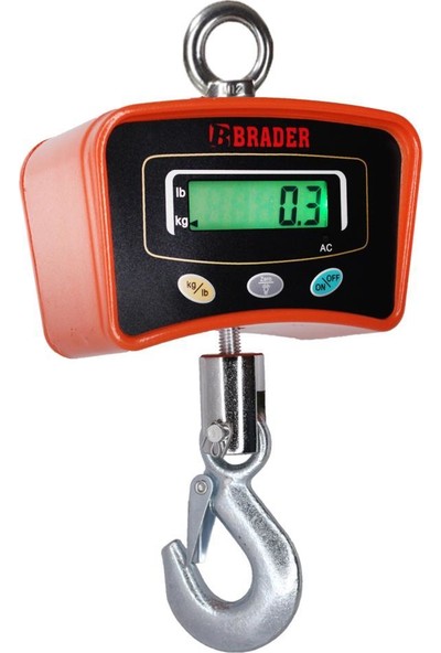 Brader Digital Hanging Scale Askılı Çengel Baskül Terazi 1 Ton Brader Digital Hanging Scale Askılı Çengel Baskül Terazi 1 Ton