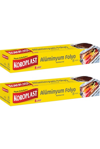 Koroplast Alüminyum Folyo 8 Metre - 2'li