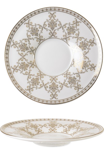 İpek Porselen Otantik 6'lı Çay Tabağı