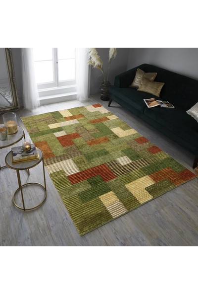 Halı Home Halı Nice 7301 Bej Kahve El Dokuma Halı