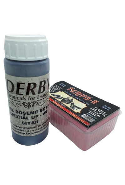 Derby Siyah Deri Oto Direksiyon Koltuk Döşeme Boyası Parlatıcı Sünger + Boya Süngeri Derby Siyah Deri Oto Direksiyon Koltuk Döşeme Boyası Parlatıcı Sünger + Boya Süngeri