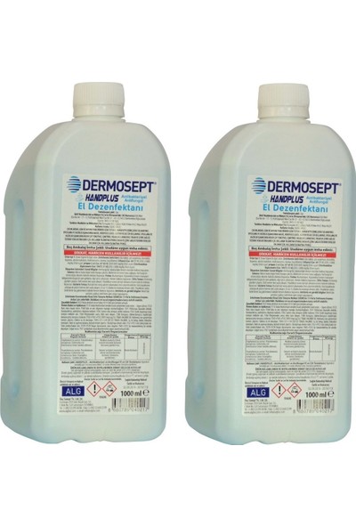 Dermosept Handplus El ve Cilt Dezenfektanı 2x1000 ml Dermosept Handplus El ve Cilt Dezenfektanı 2x1000 ml