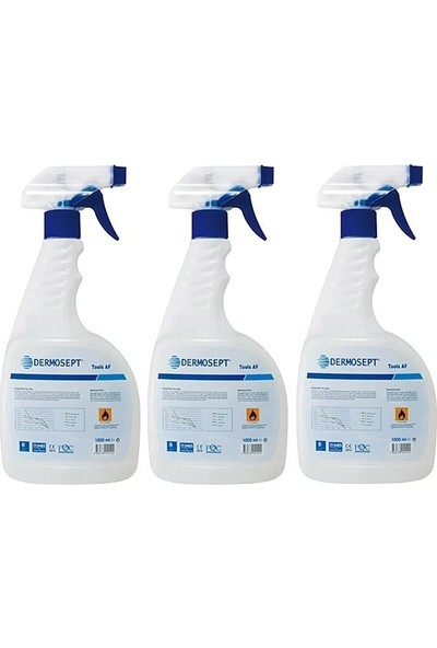 Dermosept Tools Af Alet Yüzey Dezenfektanı 3x1000 ml Dermosept Tools Af Alet Yüzey Dezenfektanı 3x1000 ml