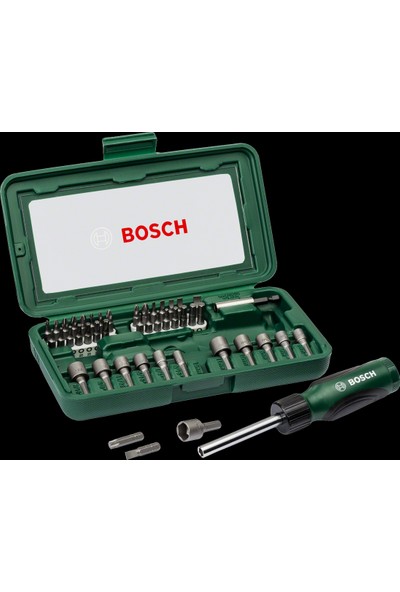 Bosch 46'lı Tornavidalı Vidalama ve Lokma Ucu Seti Bosch 46'lı Tornavidalı Vidalama ve Lokma Ucu Seti