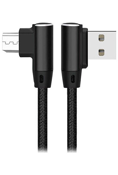 S-link Swapp SW-C555 1M 3A Micro Siyah Kılıflı Metal -L- Kablo S-link Swapp SW-C555 1M 3A Micro Siyah Kılıflı Metal -L- Kablo
