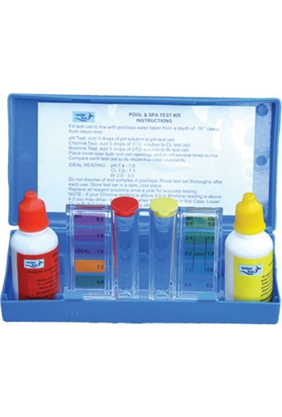 Pool&Spa Havuz Test Kit Havuz Kimyasal Sıvı Test Alet Pool&Spa Havuz Test Kit Havuz Kimyasal Sıvı Test Alet