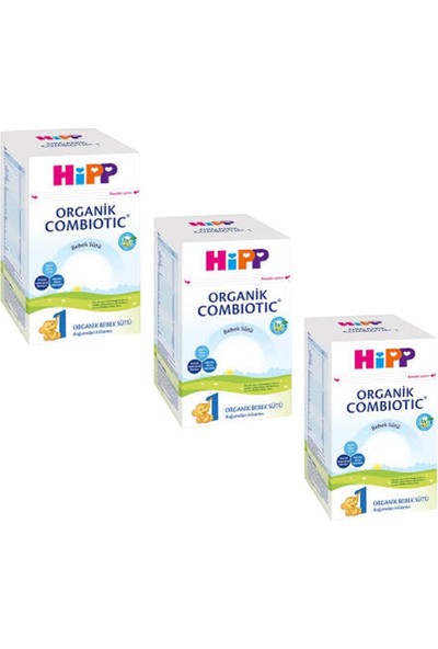 Hipp 1 Organik Combiotic Bebek Sütü 800 gr 3'lü Hipp 1 Organik Combiotic Bebek Sütü 800 gr 3'lü