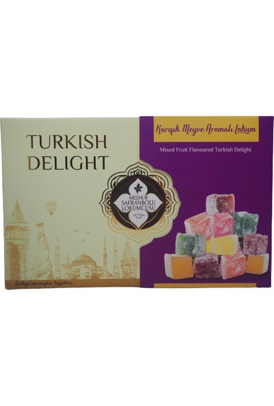 Meşhur Safranbolu Lokumcusu Karışık Meyve Aromalı Lokum 400 gr Meşhur Safranbolu Lokumcusu Karışık Meyve Aromalı Lokum 400 gr