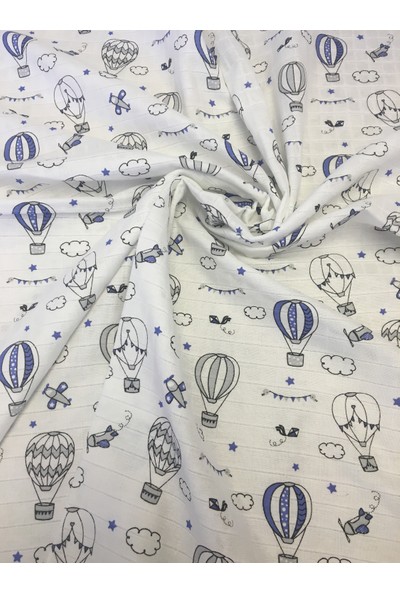 Enhitbaby Çok Amaçlı Müslin Örtü - Mavi Balon
